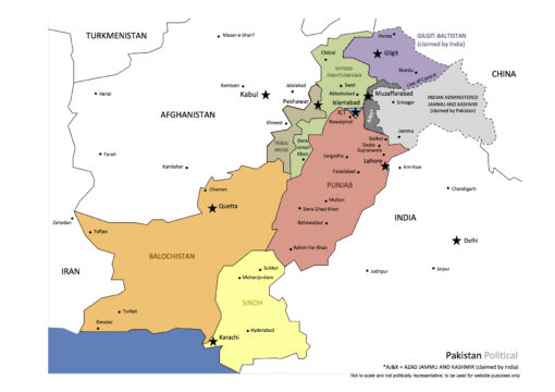 Pakistan Political Map | UrbanDuniya